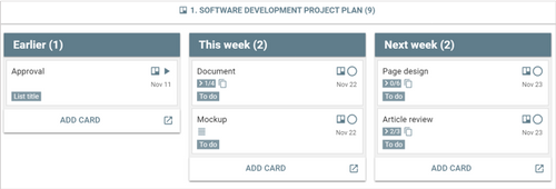 Planning tools Trello | Planning & Tracking power-up